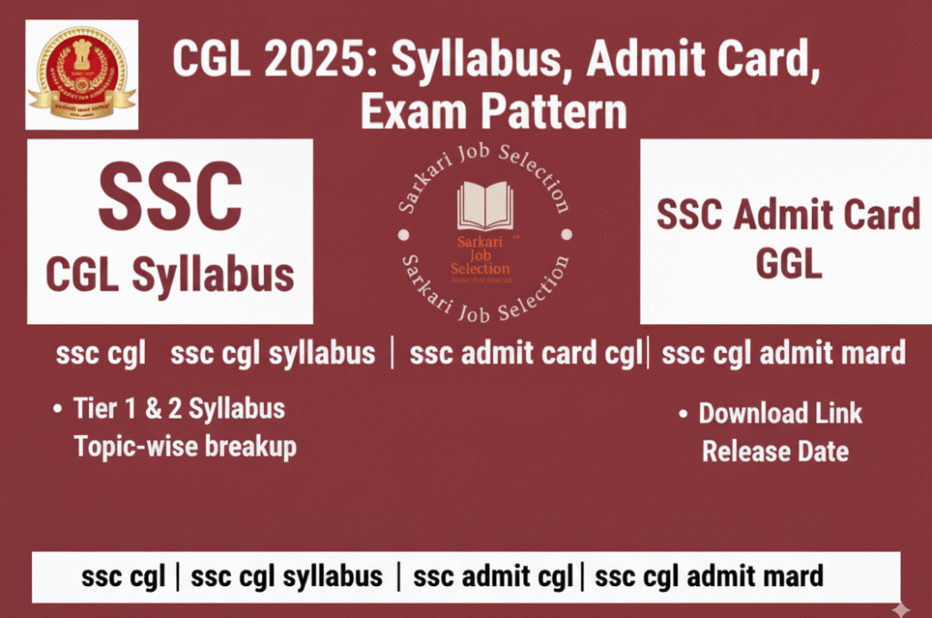 SSC CGL 2025 Complete Guide: Syllabus Salary Pattern Cutoff